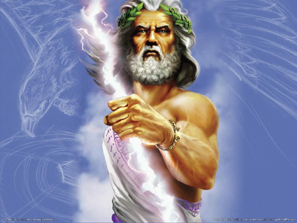 Zeus Throwing Thunderbolt