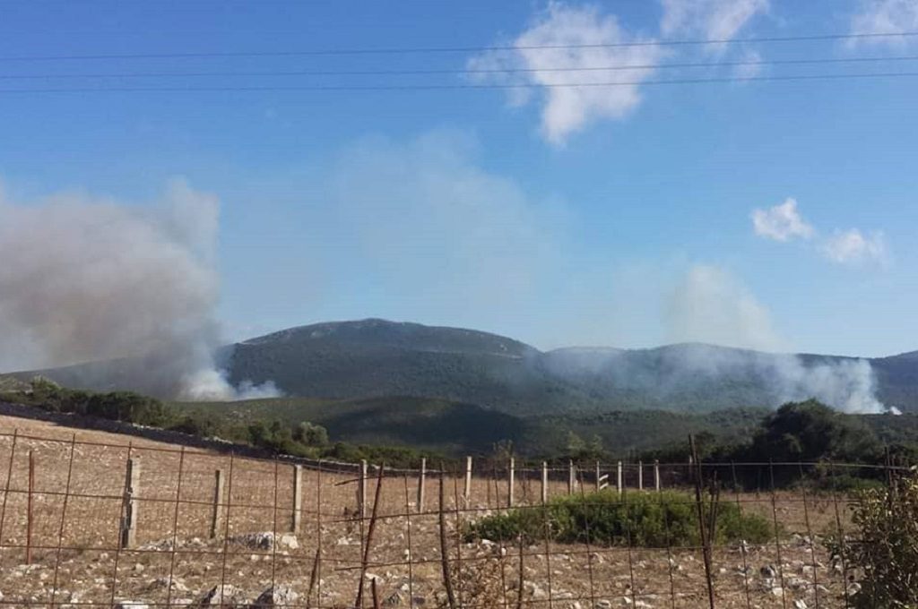 Zakynthos: Two fires break out simultaneously in Maries (UPD)