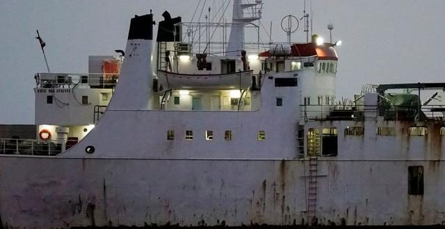 Greece delivers food to cattle ship at sea for over two months