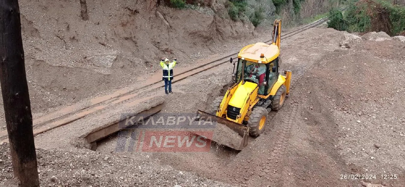 90 passengers trapped in Kalavryta rack railway due to landslides