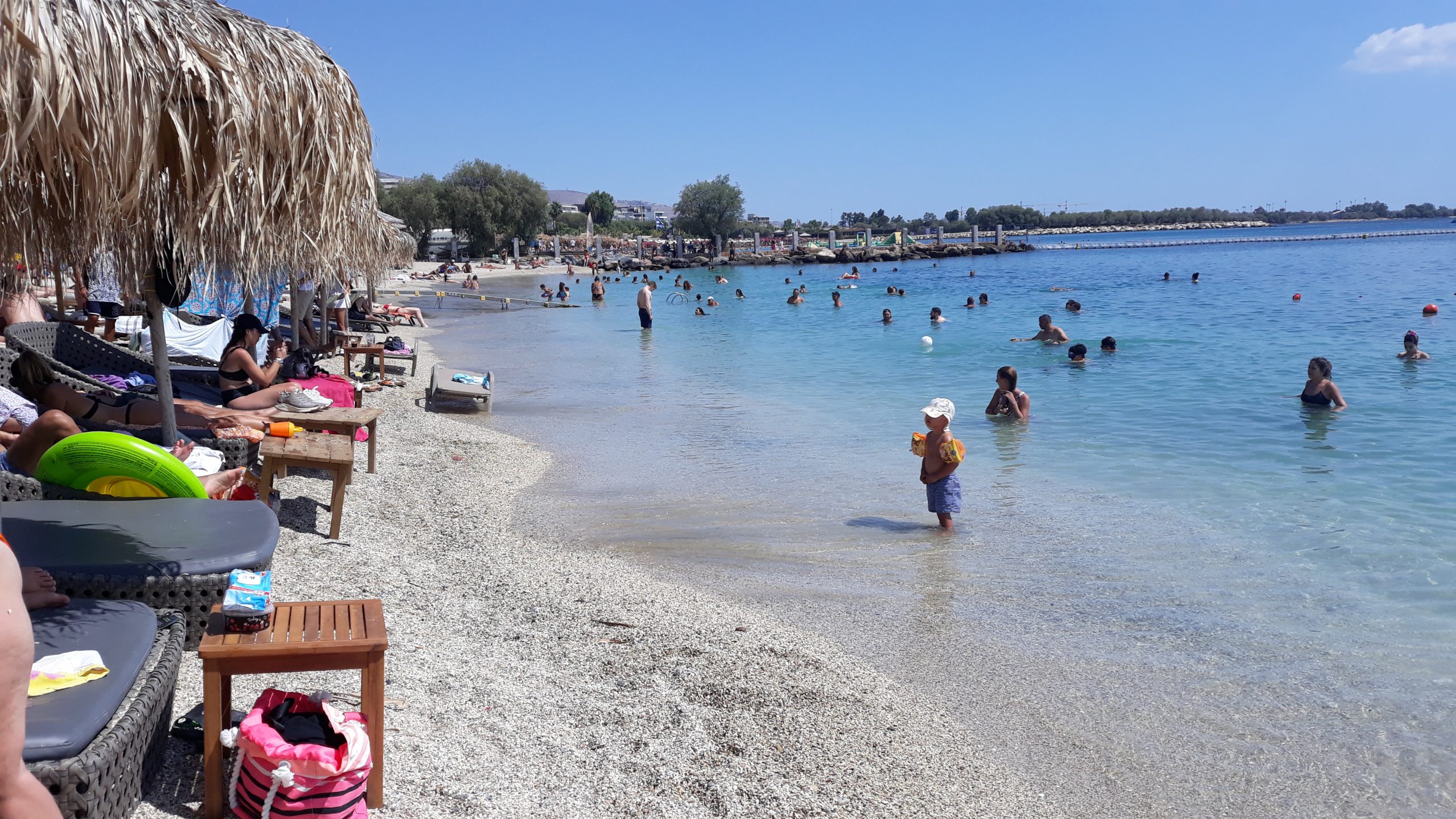 Clean swimming beaches in Athens, Attica, Greek islands